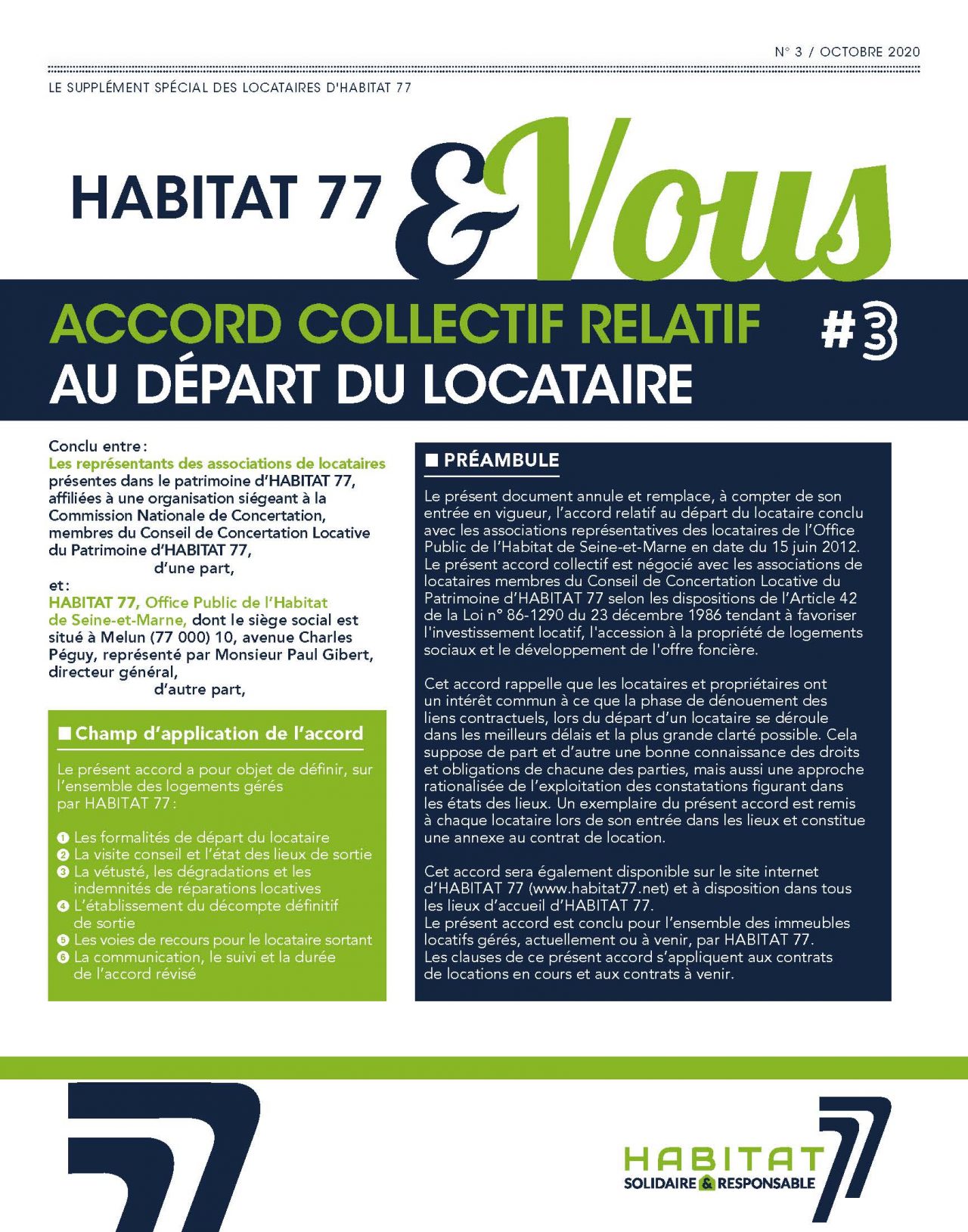 Nos publications - Habitat 77 | Solidaire et Responsable
